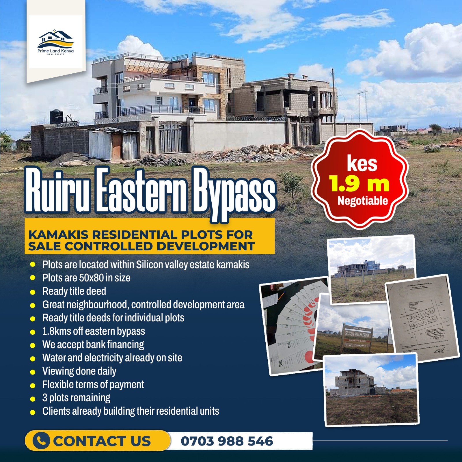 RUIRU EASTERN BYPASS KAMAKIS RESIDENTIAL PLOTS FOR SALE CONTROLLED ...